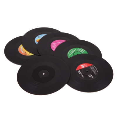 Retro Vinyl Coasters | Hatchards